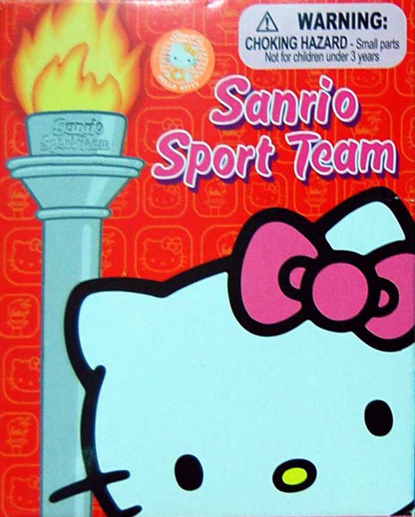 2008 Sanrio Sport Team : Hello Kitty Playing Table Tennis 1.5" H x 2 nos
