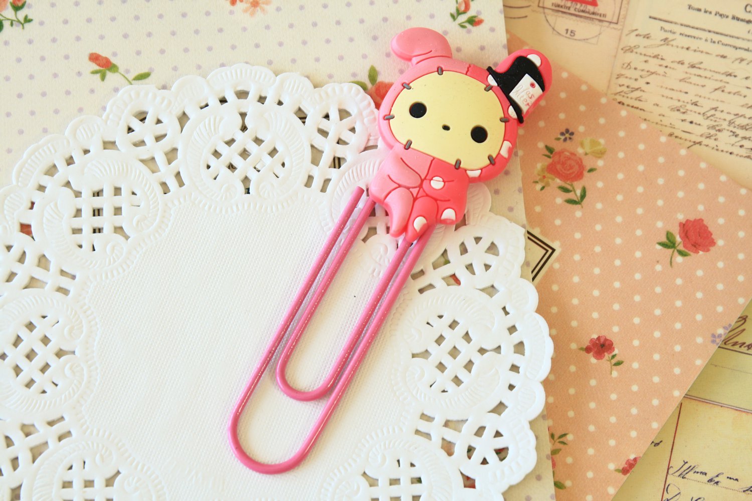 Sentimental Rabbit Bear cartoon jumbo paper clip