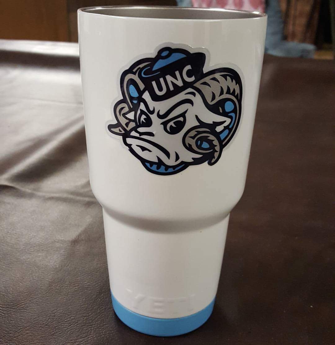 30oz yeti tumbler unc tarheels