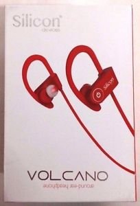 Used Silicon Devices Volcano Bluetooth v4.0 Sports Headphones w/ Mic - Red