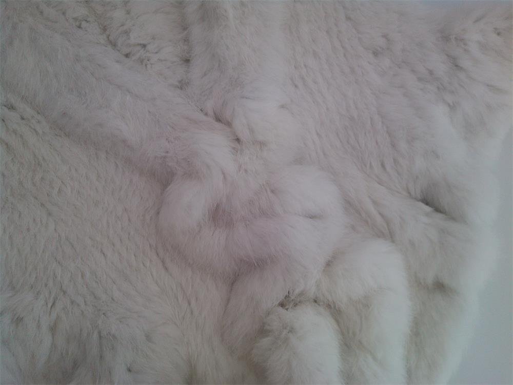 Pure White rabbit fur shawl Wedding cape