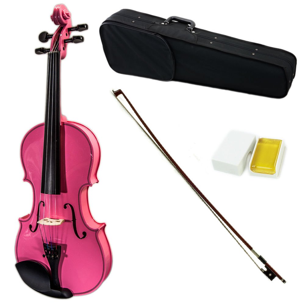 SKY 4/4 Full Size Solid Wood Pink Violin Beautiful Purfling with ...