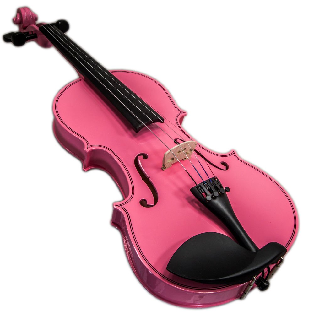 SKY 4/4 Full Size Solid Wood Pink Violin Beautiful Purfling with ...