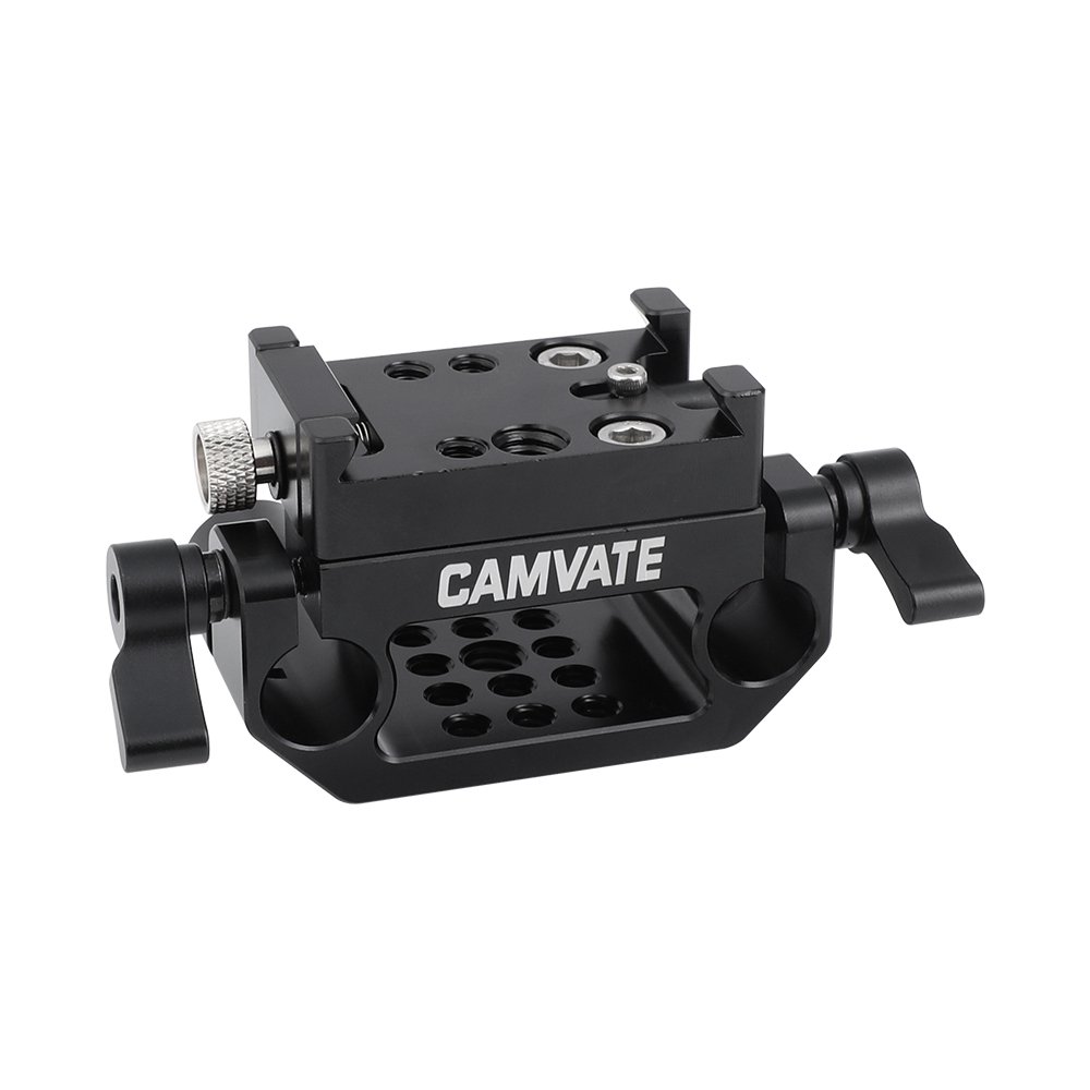 Manfrotto Quick Release Adapter Plate With 15mm Dual Rod Clamp Base For ... Manfrotto Quick Release Adapter Plate With 15mm Dual Rod Clamp Base For ...