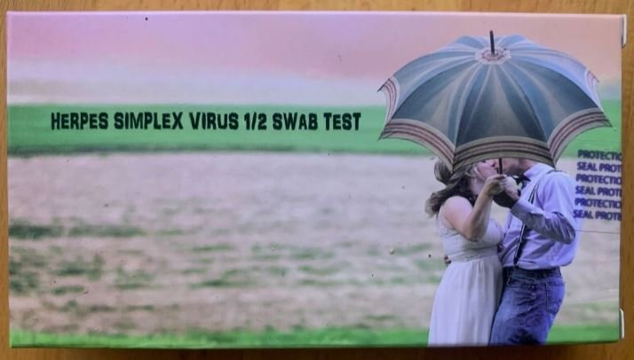 Herpes Virus test : HSV 1 HSV 2 ( lesions SWAB herpes test )