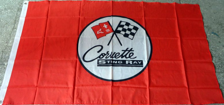 CORVETTE Stingray FLAG, 3'x5' Flag banner cloth poster FLAG