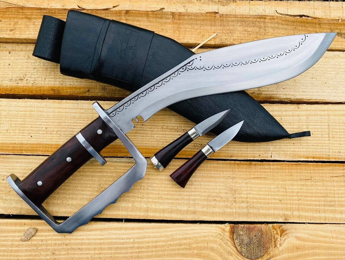 EGKH-12" Gurkha Army Kukri, Full Hand Guard - Hand Forged - Made by ...