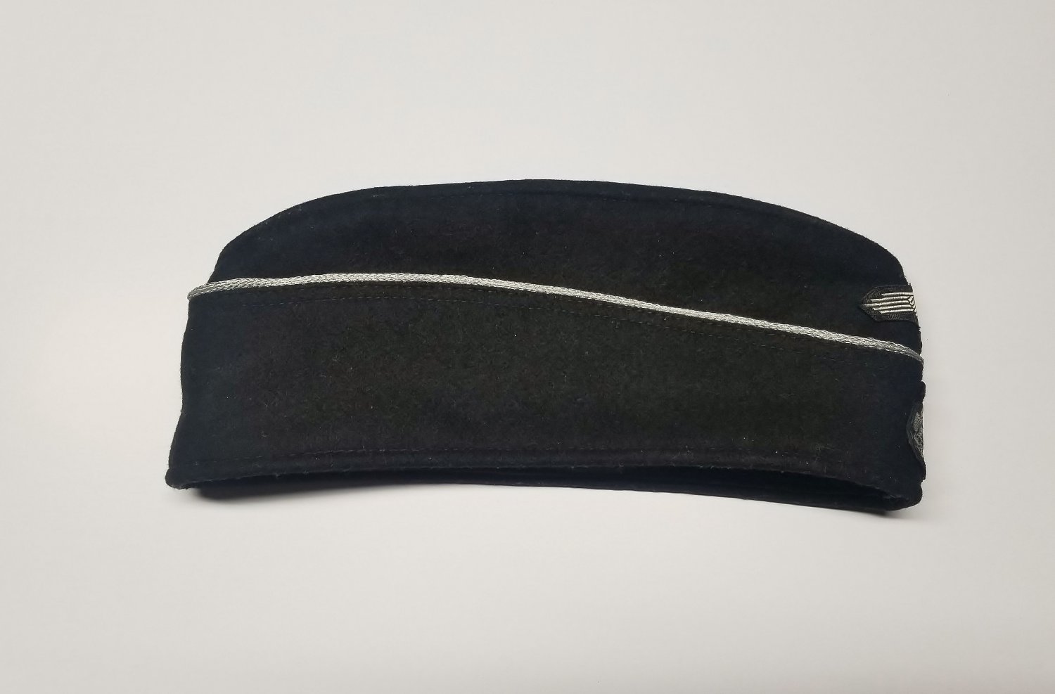 WWII GERMAN WAFFEN SS M40 PANZER OFFICER'S OVERSEAS CAP