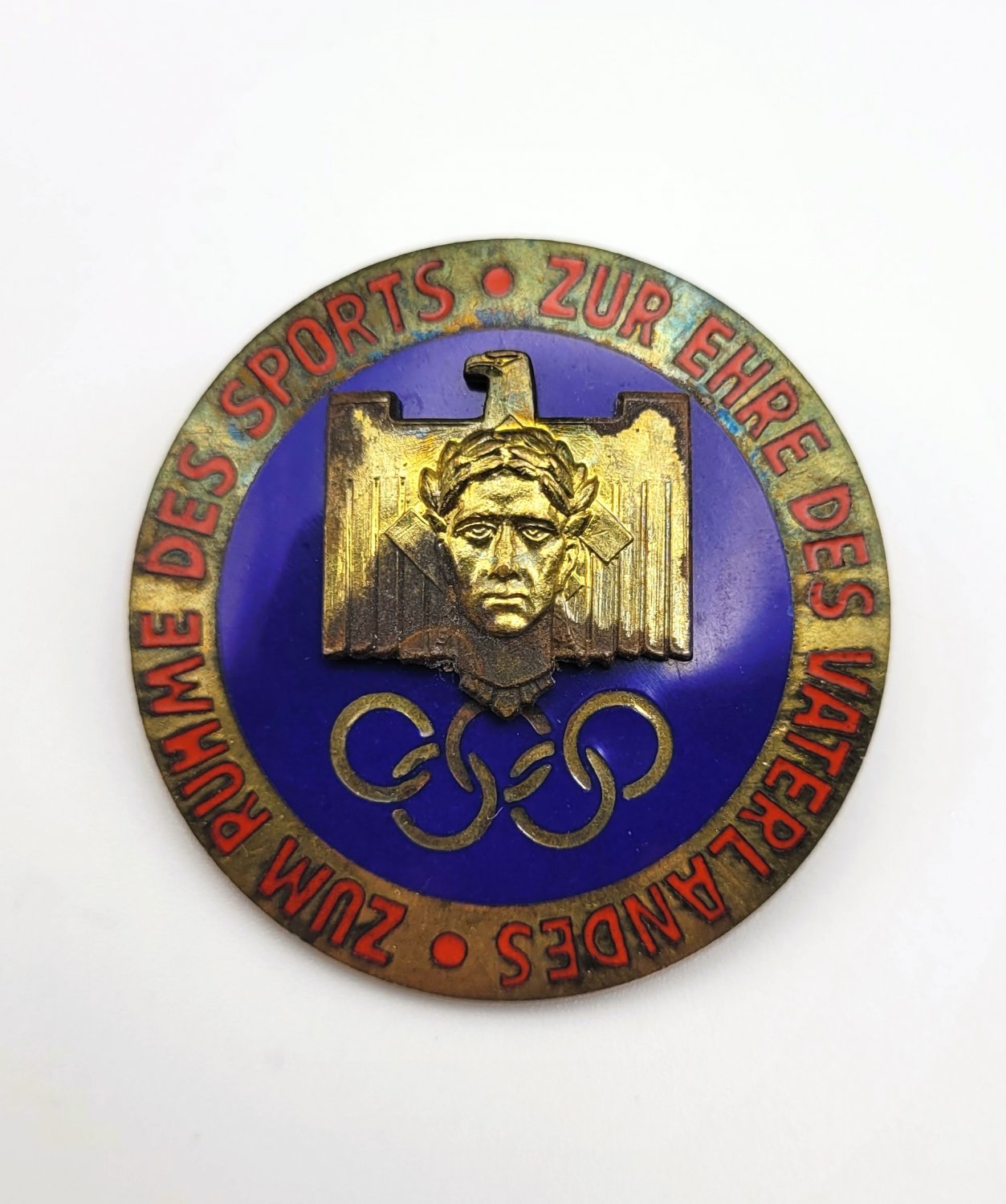 WWII GERMAN NAZI 1936 OLYMPIC SPORTS BADGE