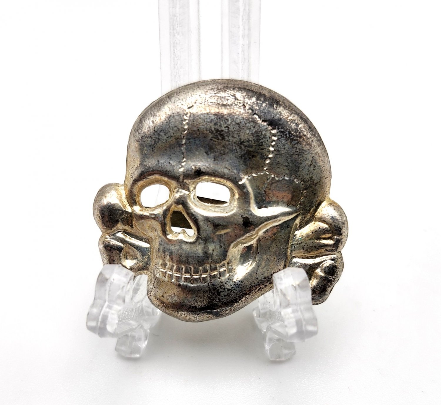 WWII GERMAN SS TOTENKOPF VISOR SKULL