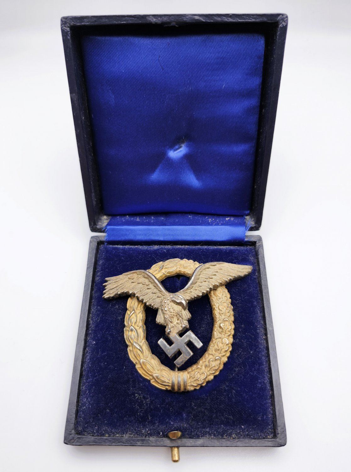 WWII GERMAN LUFTWAFFE COMBINED PILOT / OBSERVER BADGE - CASED