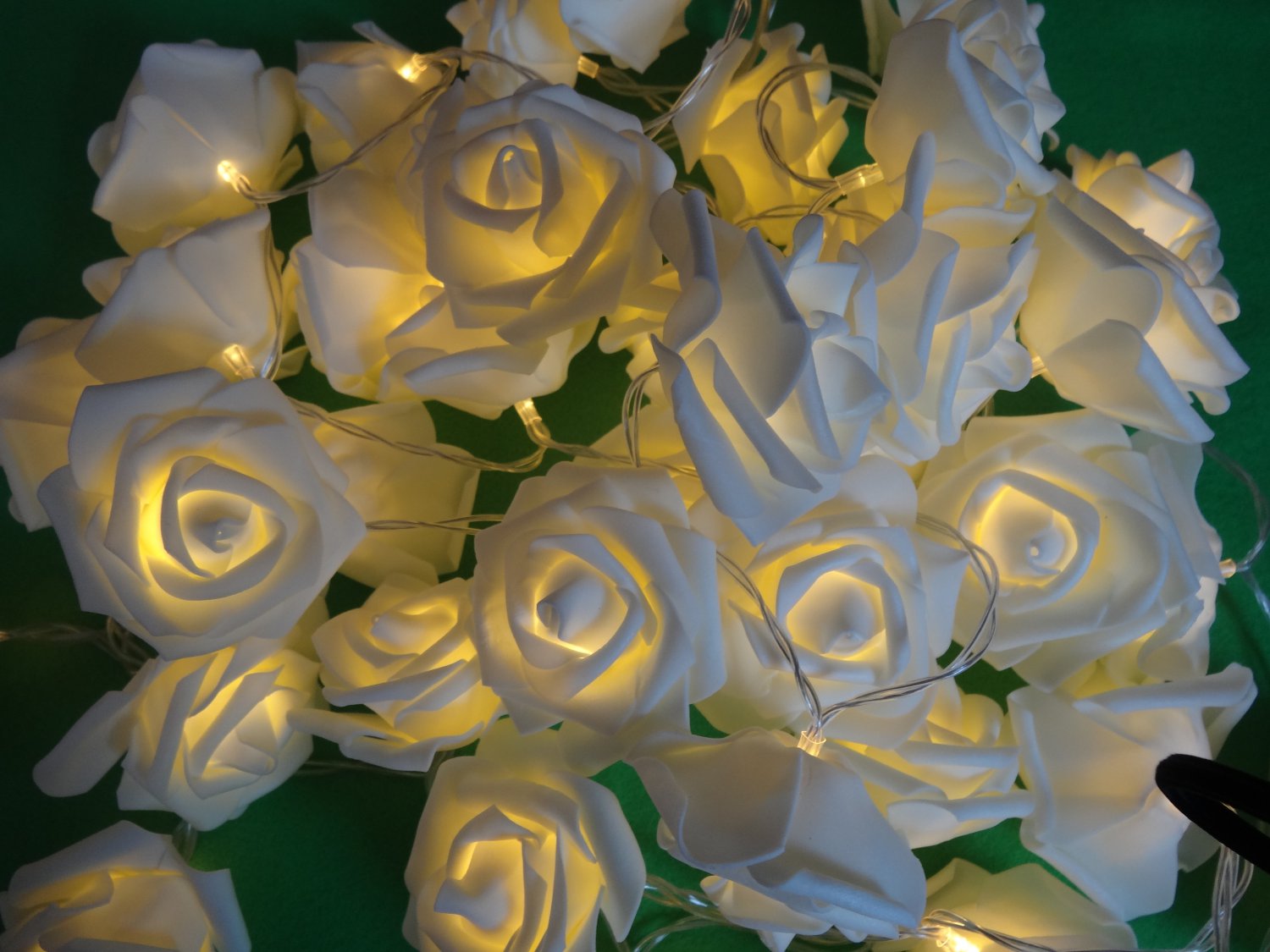 Christmas led rose light romantic beautiful decorative seasonal holiday ...