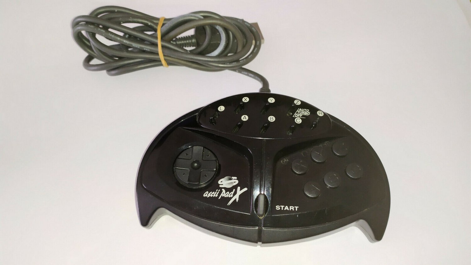 Sega Saturn Controller ASCII Pad X Joystick ASC-0601T Black *Used*