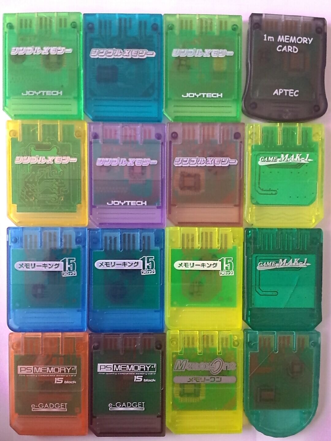 Sony Playstation 1 PS1 Memory Card *Aftermarket* -1 unit-