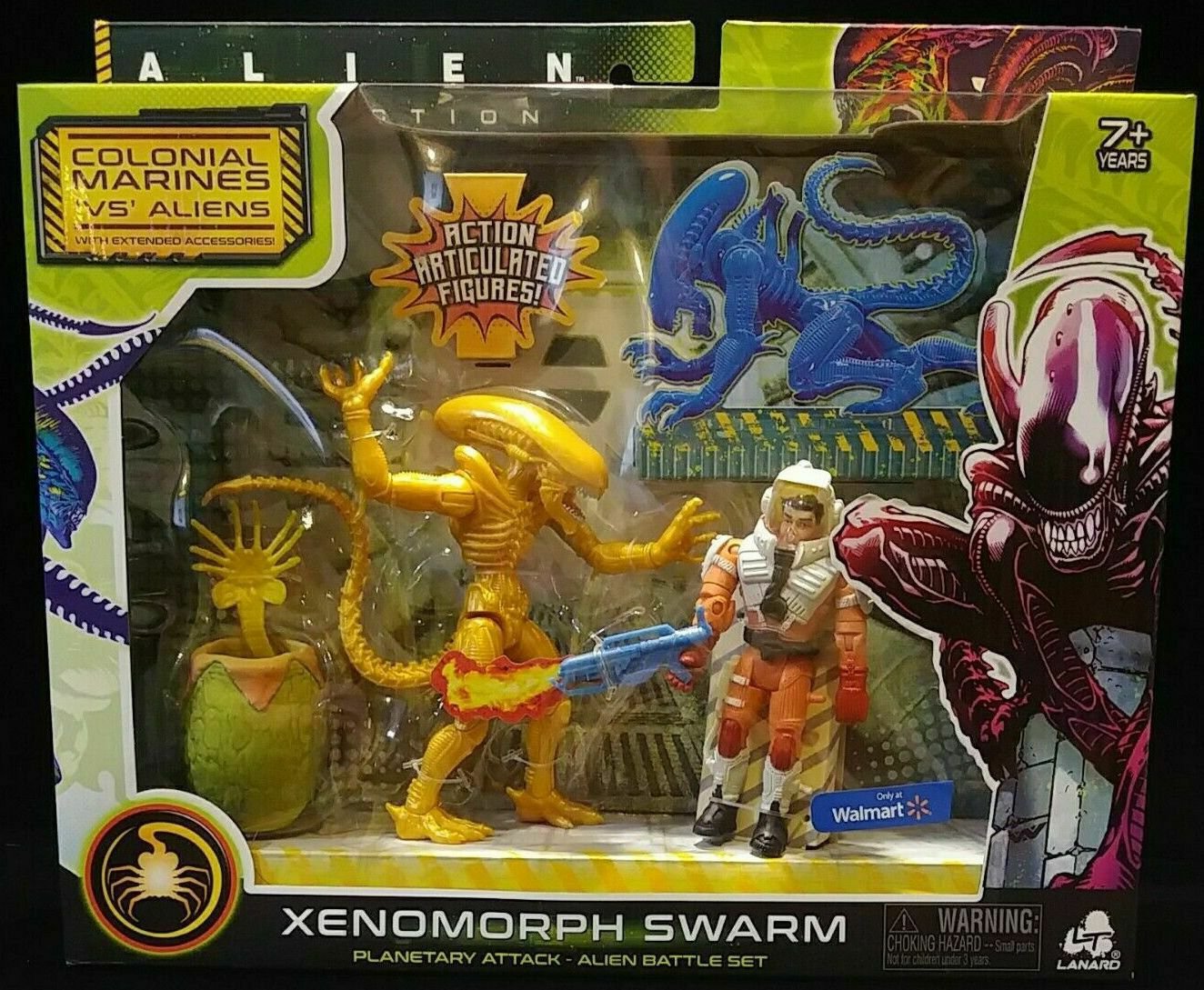 Alien Collection Xenomorph Swarm Alien Battle Set Walmart Exclusive New