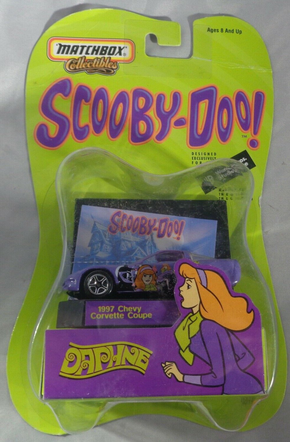 Matchbox Daphne Scooby-Doo 1997 Chevy Corvette Coupe 1:64 Scale Die-Cast