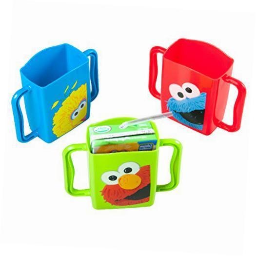 sesame street juice box holders, elmo big bird & cookie monster
