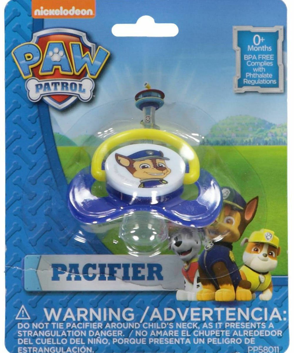 Nickelodeon Paw Patrol Chase Pacifier with Cover 0+ Months BPA Free