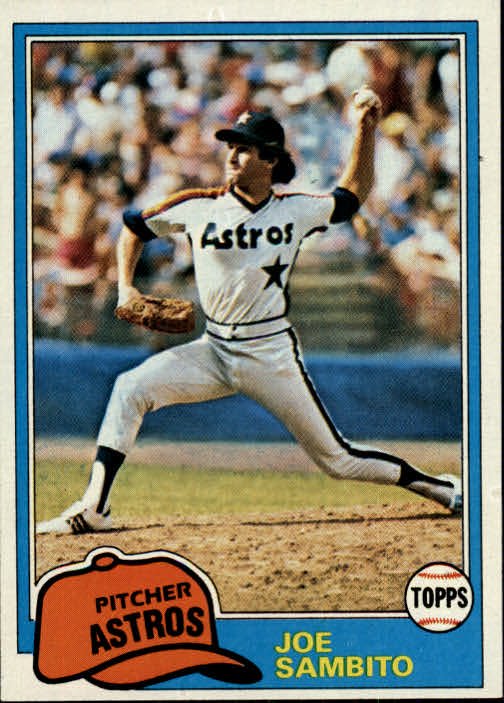 1981 Topps 385 Joe Sambito