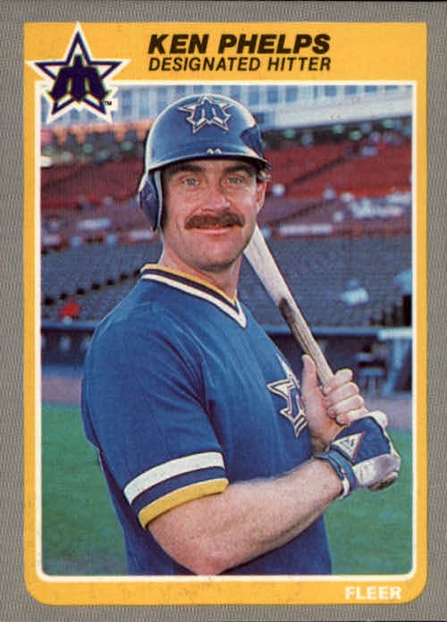 1985 Fleer 499 Ken Phelps