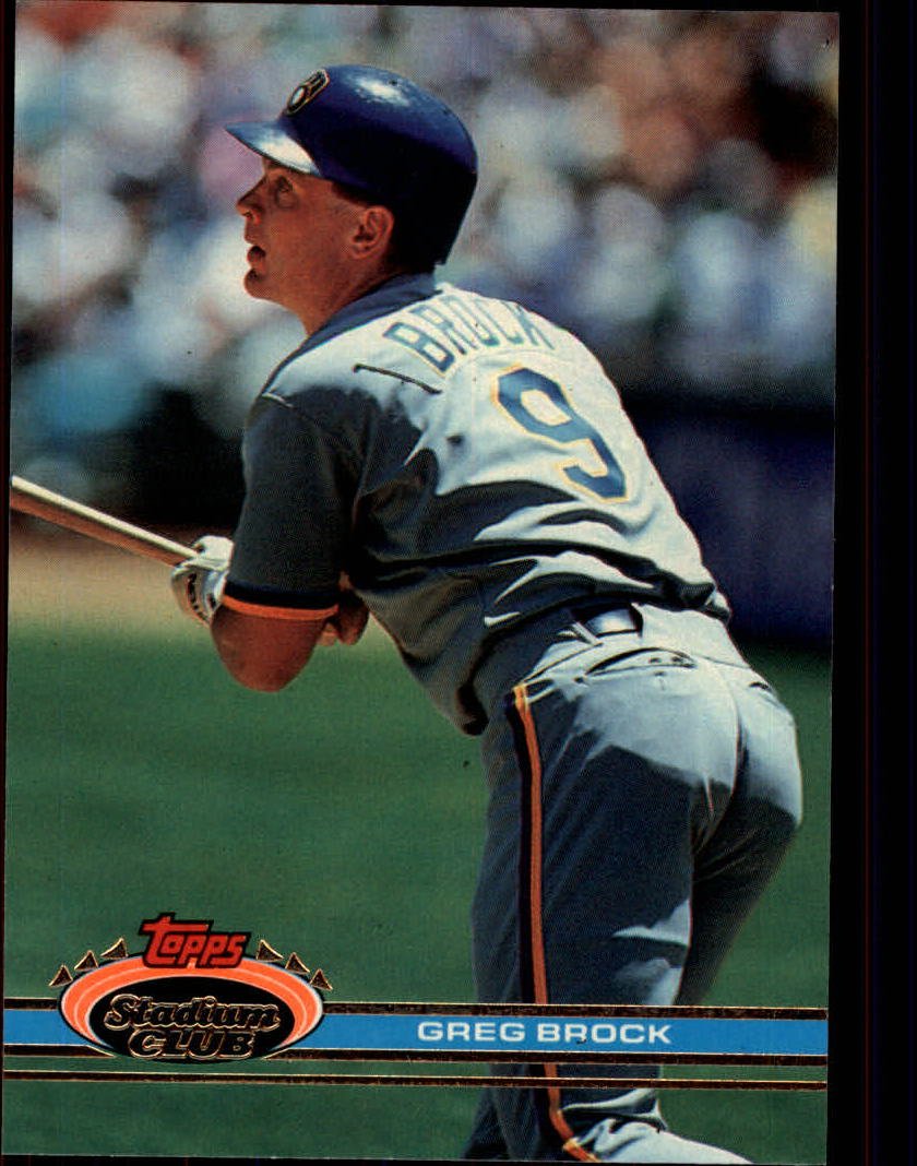 1991 Stadium Club 269 Greg Brock
