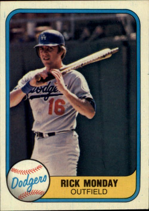 1981 Fleer 122 Rick Monday