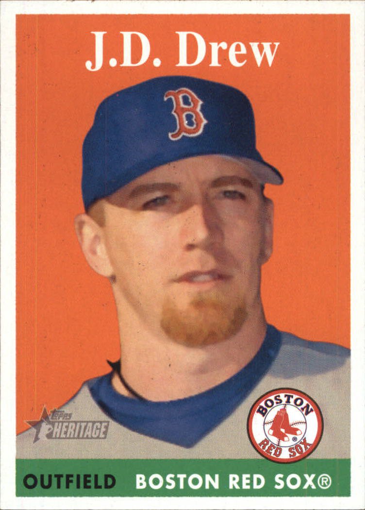 2007 Topps Heritage 273 J.D. Drew