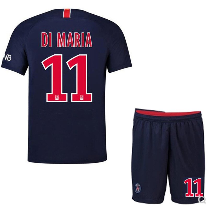 Children PSG Di Maria Home Football Tops Paris Saint-Germain F.C Mbappe ...