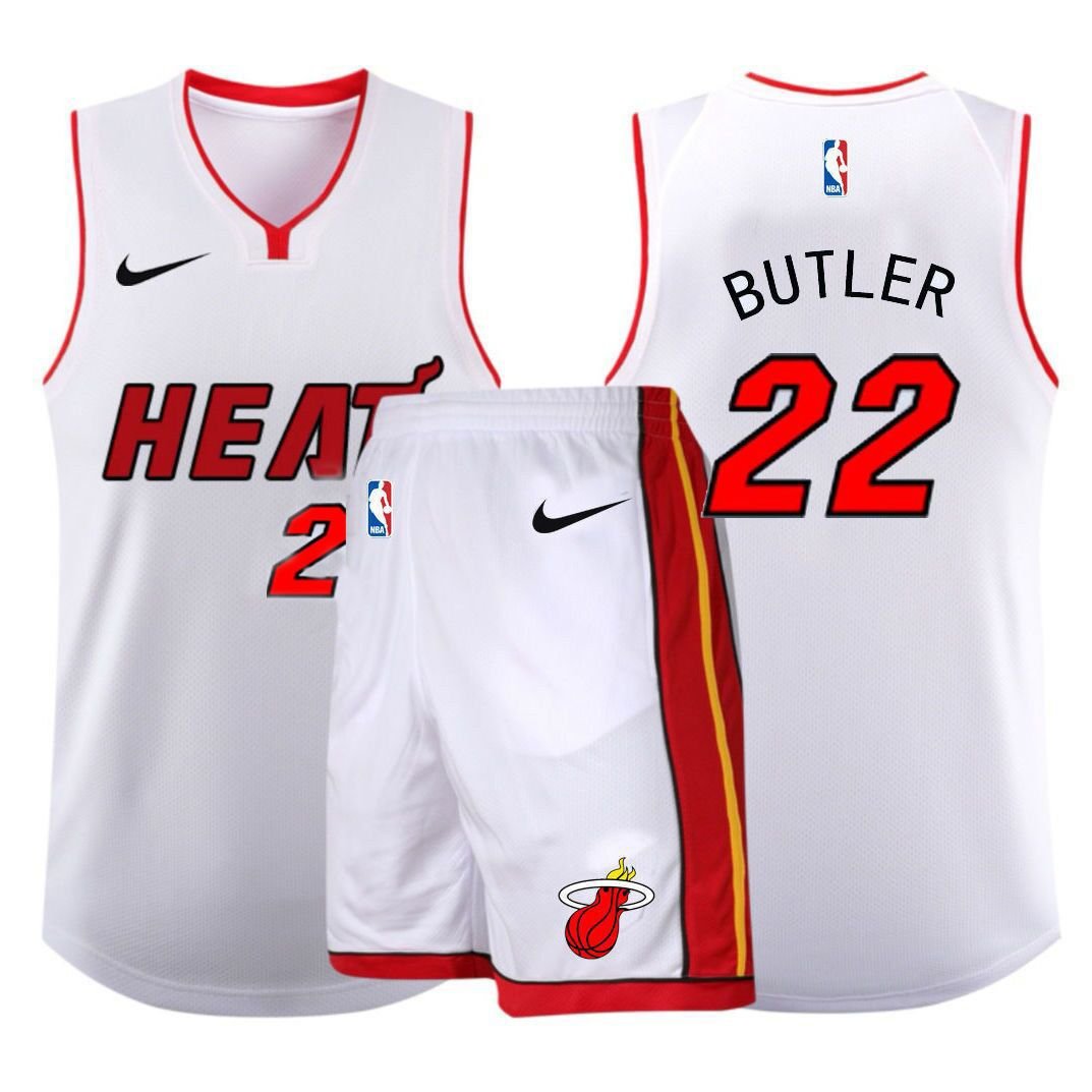 Jimmy Butler Basketball Kits Miami Heat 8th Seed Upset Basketball Wear ...