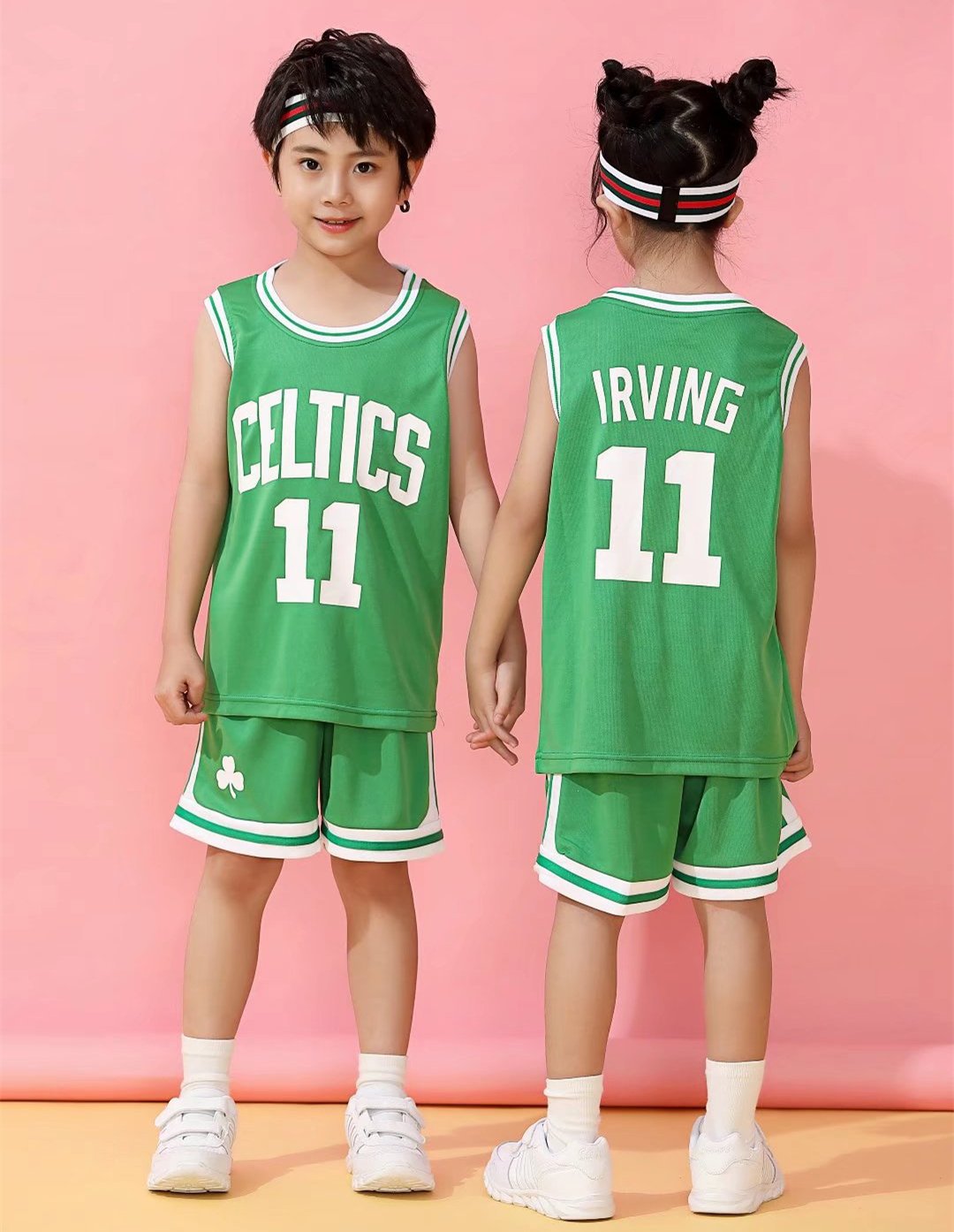 Boston Celts Team Sports Uniform NO. 11 Basketball Kits Kyrie Irving ...
