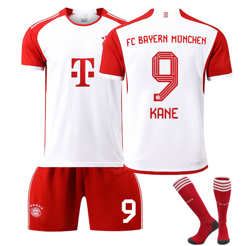 Adult No 9 Harry Kane Football Kit For Man 23-24 FC Bayern Munich ...
