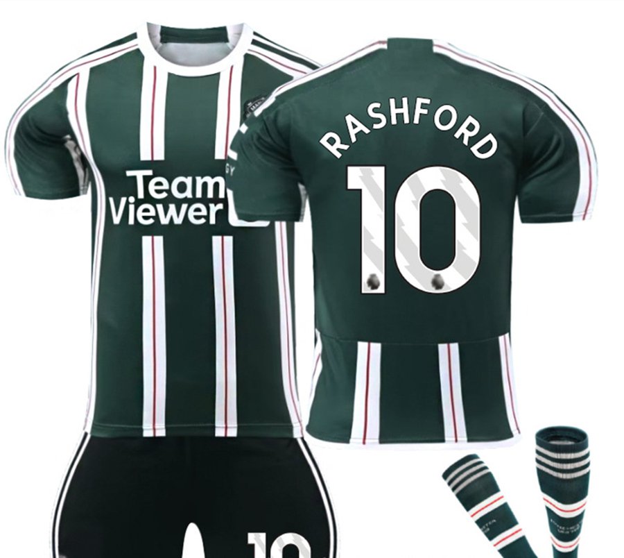 Adult Manchester United Football Kits 23-24 Marcus Rashford Soccer Fan ...