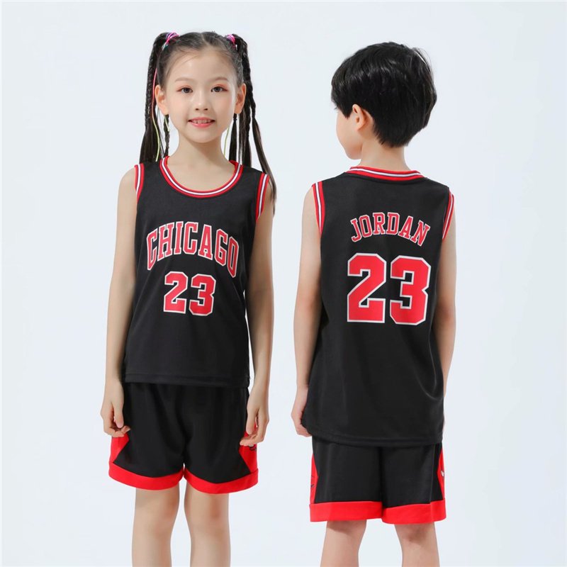 Child Michael Jordan Outfits Kid Chicago Bulls Basketball Kits Sport ...