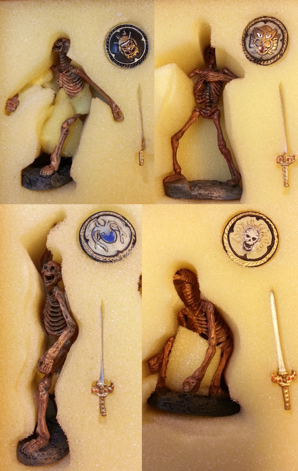 X-PLUS Jason and the Argonauts 7 Skeleton Warriors Cold Cast Resin ...