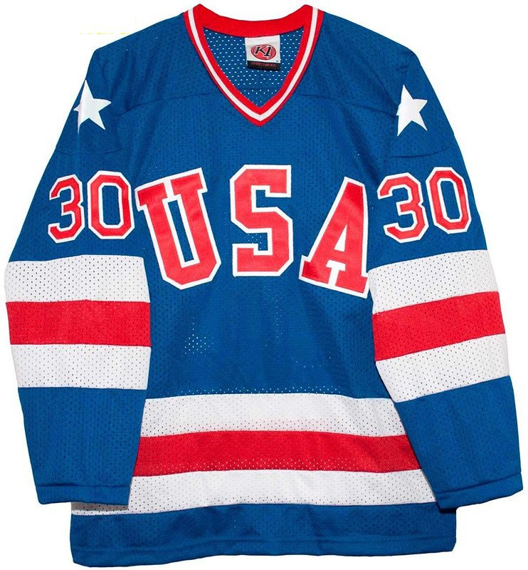 1980 JIM CRAIG Olympic USA MIRACLE Hockey K1 Jersey New Blue Any Size RARE 1980 JIM CRAIG Olympic USA MIRACLE Hockey K1 Jersey New Blue Any Size RARE
