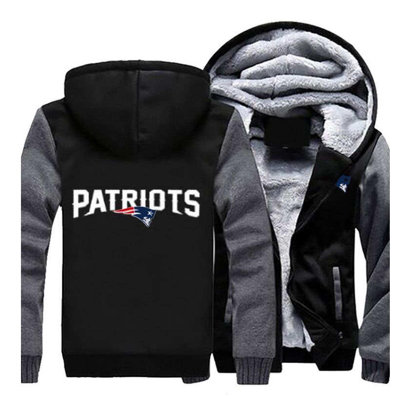 Jacket 2019 New England Patriots NFL Luxury Hoodies Super Warm Thicken ...