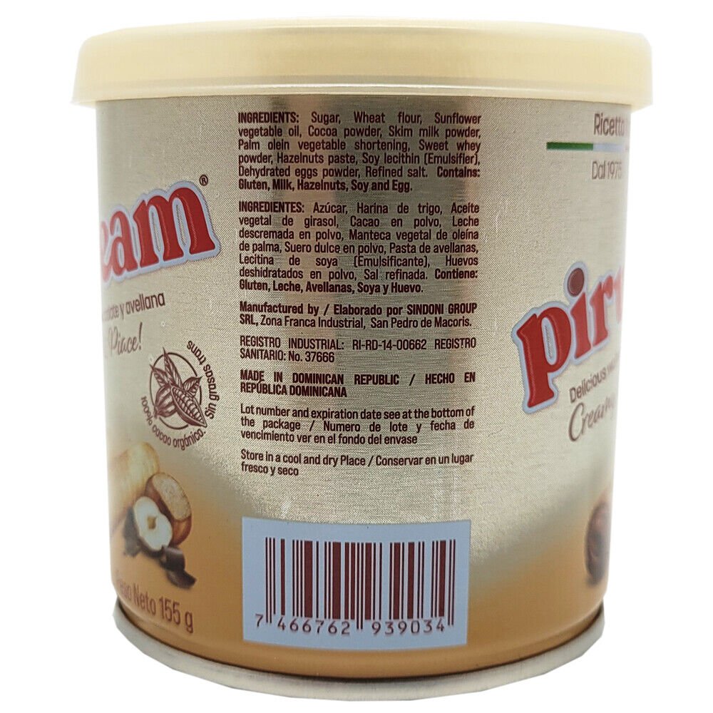 Pirucream Cream Filled Rolled Wafer. Chocolate and Hazelnut Filling. 5. ...