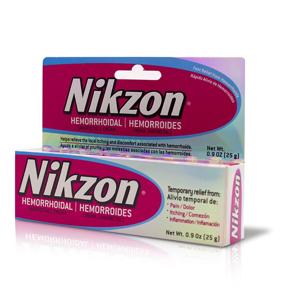Nikzon Hemorrhoidal Cream. Rapid Pain, Itching and Inflammation Relief ...