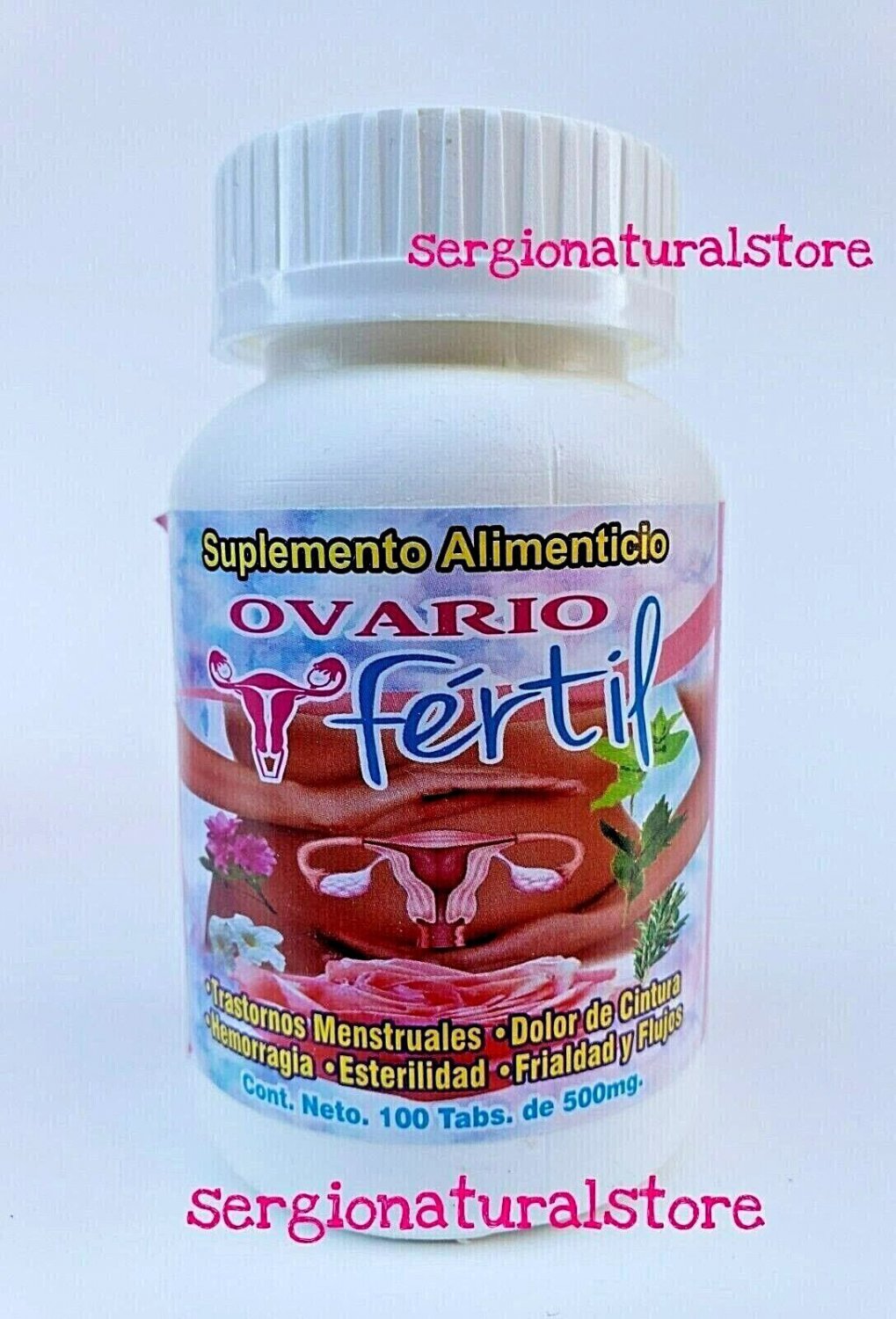 Ovario Fertil 100 tablets 500 mg Nutritional supplement Producto 100% ...