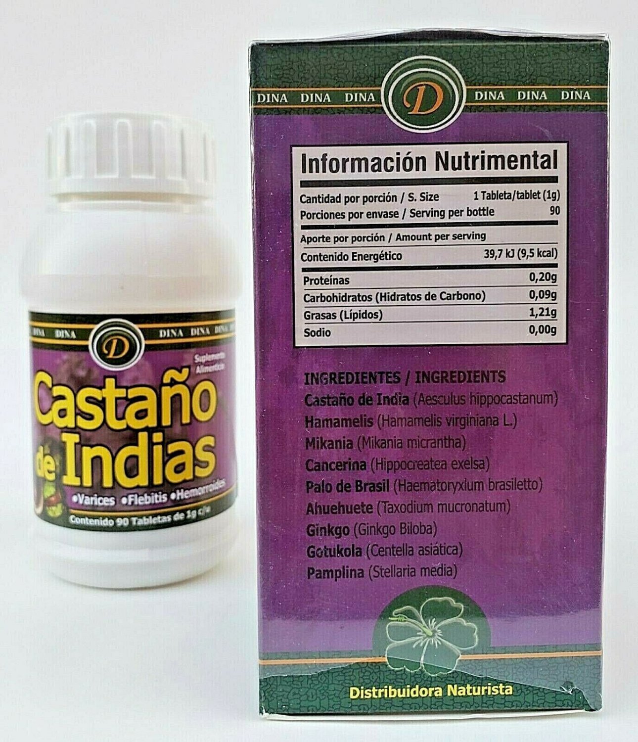 CASTANO DE INDIAS 90 TABLETS HORSE CHESTNUT SUPPORT FLEBITIS ...