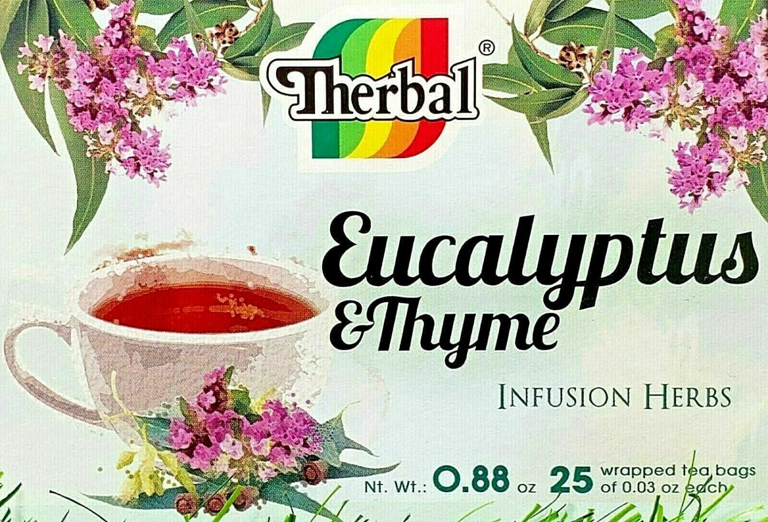 Therbal 25 Tea bags Te Eucalipto y Tomillo Eucalyptus & Thyme Tea