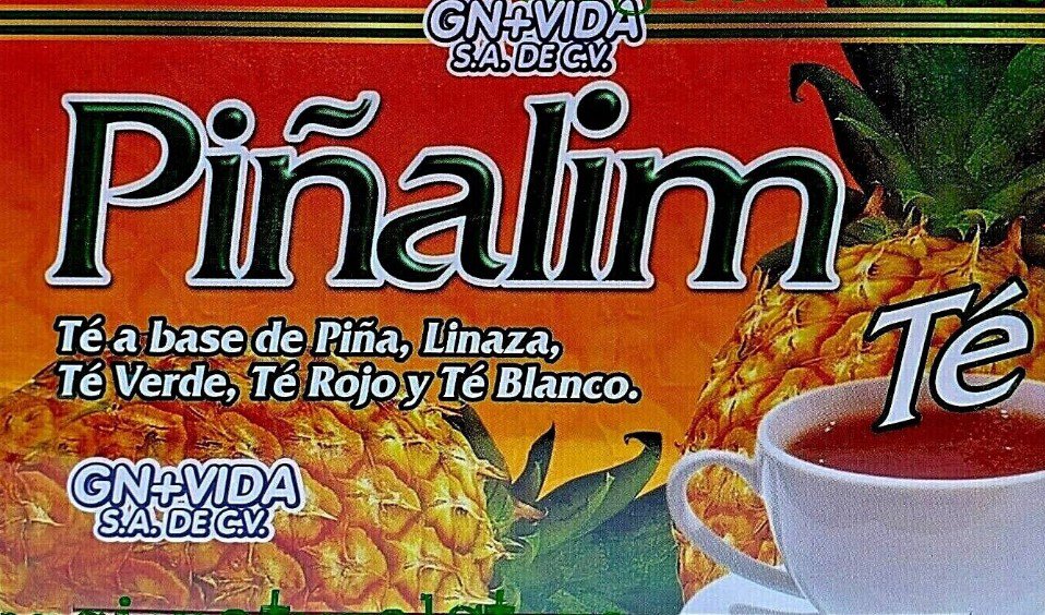 PIÑALIM TEA MEXICANO SUPPORT WEIGHT LOSS DETOX 30 BAGS 3 G. EACH
