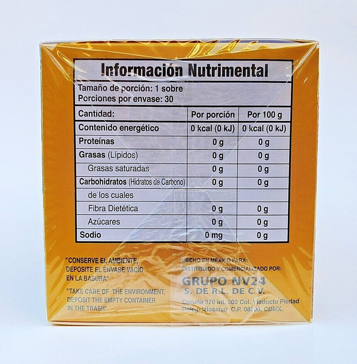 PIÑALIM TEA MEXICANO SUPPORT WEIGHT LOSS DETOX 30 BAGS 3 G. EACH