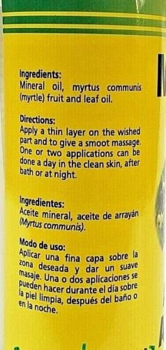 Arrayan Oil Massages Tired Muscles Support Aceite de Arrayan 120ml each ...