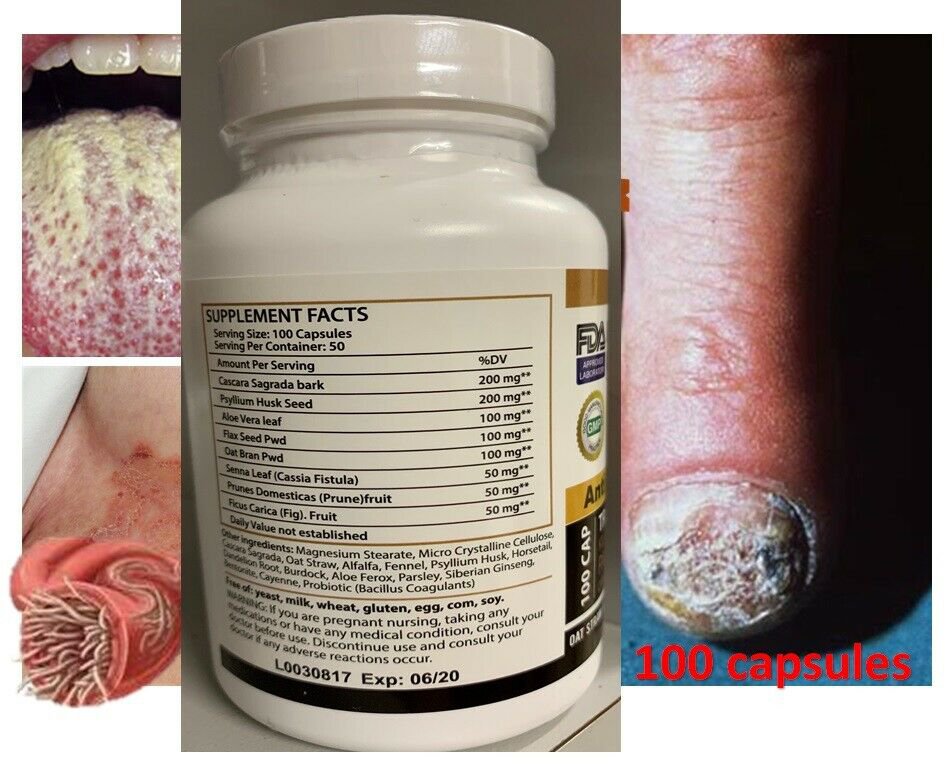 CANDIDA FUNGUS KILLER Fast CANDIDIASIS & Detox 100 CAPS ORIGINAL
