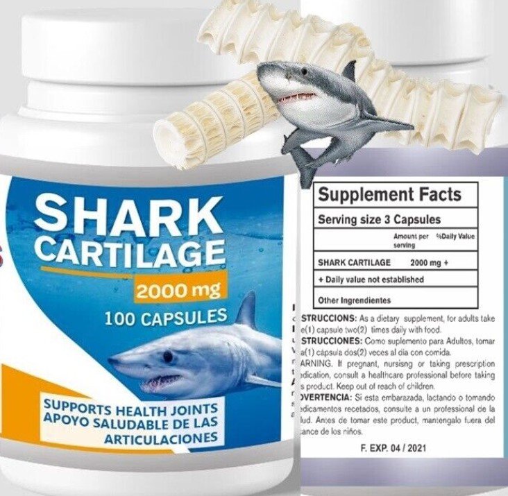 Vitamin 2000 Shark Cartilage 2000 mg 100 Rapid Release Capsules