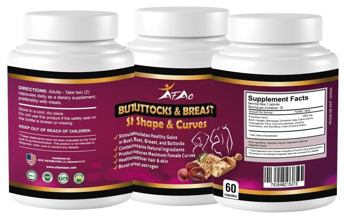 PLUMP GLUTES BOTTOM BUSTER BOTTLES BUTT PILLS ENHANCEMENT UP LIFT TOP ...