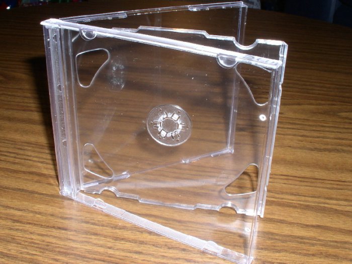 200 NEW DOUBLE CD JEWEL CASES W/ CLEAR TRAY - PSC36