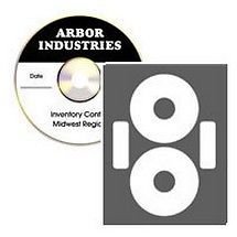 FREE SHIPPING 500 Econo Matte CD & DVD Labels, 2 UP,CLP-192215