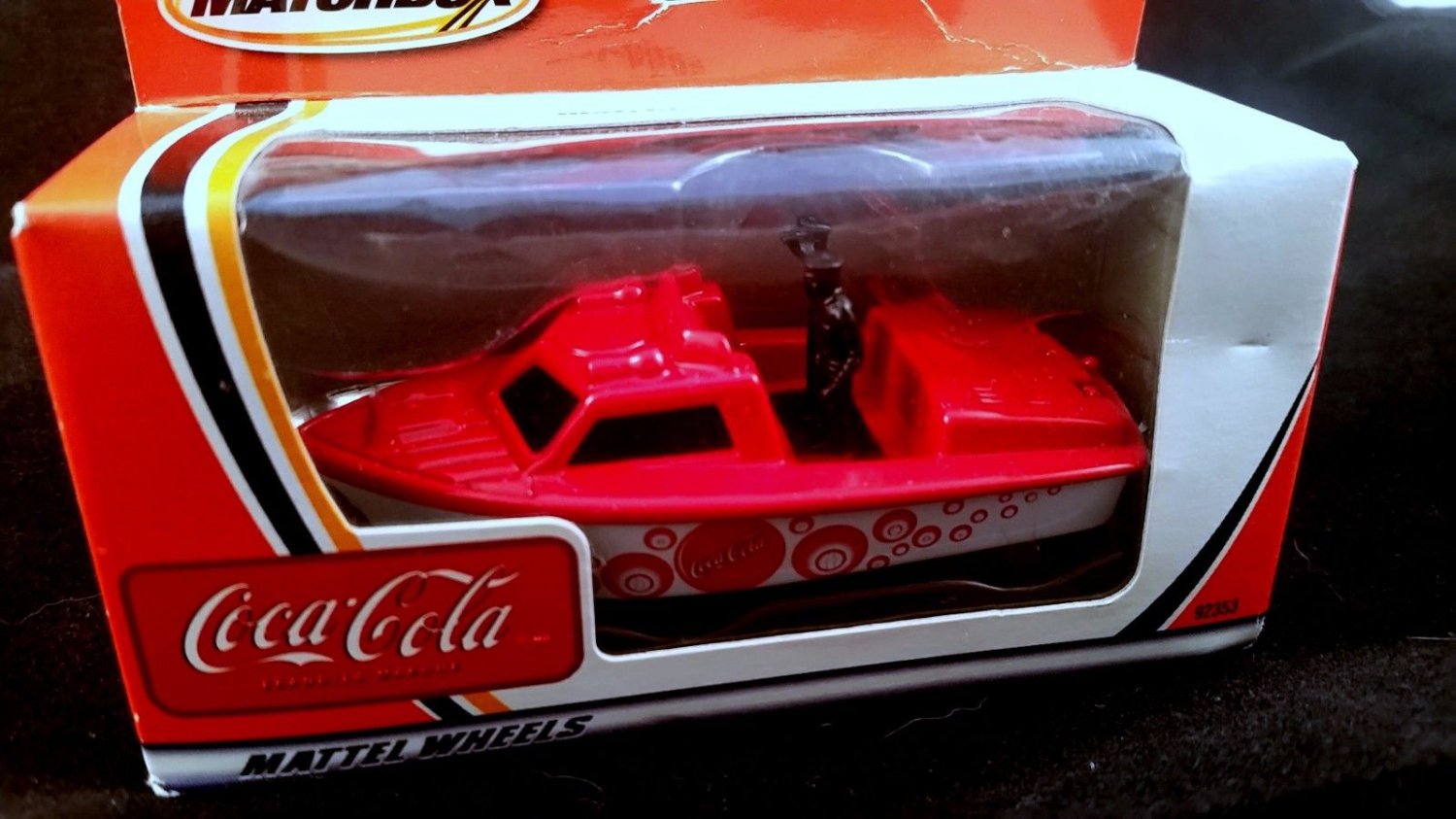 Matchbox Mattel Coca Cola Police Launch Boat Vehicle